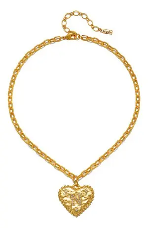 Sequin The Celeste Initial Pendant Necklace - Gold - N