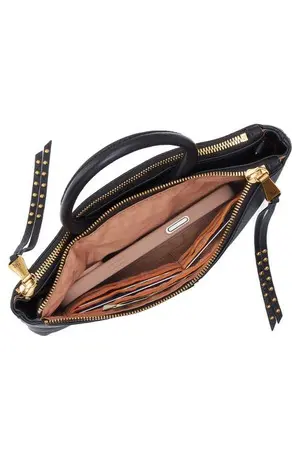 Hobo Sable Stud Crossbody Bag - Black