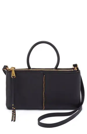 Hobo Sable Stud Crossbody Bag - Black