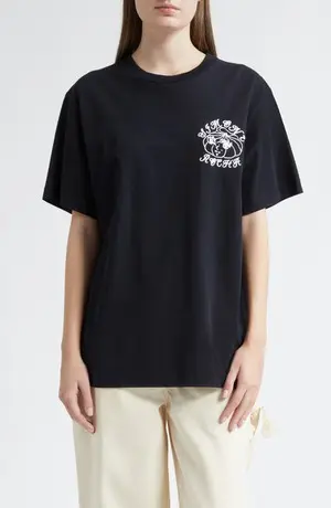 Simone Rocha Dim Sum Logo Print T-shirt - Black/white