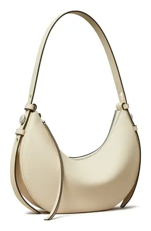 Tory Burch Half-moon Shoulder Bag - Light Cream