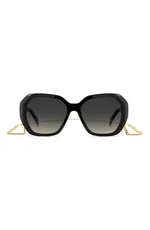 Missoni 55mm Geometric Sunglasses - Black/greybrown Ds