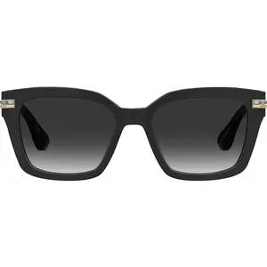STUART WEITZMAN 54mm Gradient Polarized Square Sunglasses - Black/grey Sf Pz Ar
