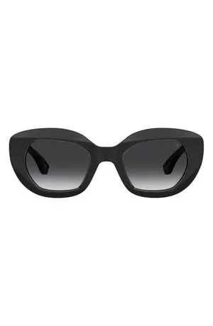 STUART WEITZMAN 51mm Butterfly Sunglasses - Black/dark Grey Sf