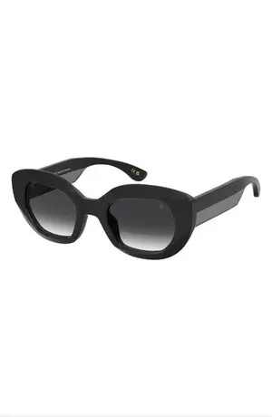 STUART WEITZMAN 51mm Butterfly Sunglasses - Black/dark Grey Sf
