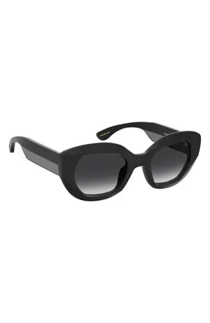 STUART WEITZMAN 51mm Butterfly Sunglasses - Black/dark Grey Sf