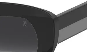 STUART WEITZMAN 51mm Butterfly Sunglasses - Black/dark Grey Sf