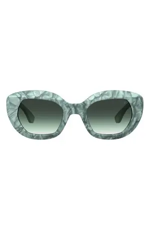 STUART WEITZMAN 51mm Butterfly Sunglasses - Marble Green/green Shaded