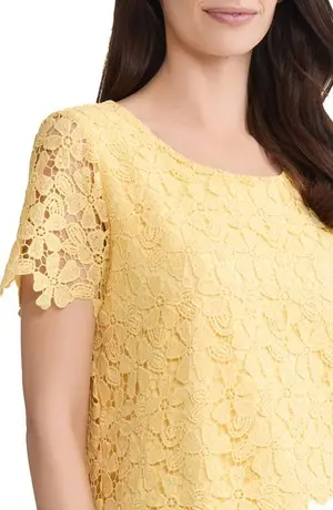 Jones New York Floral Lace Top