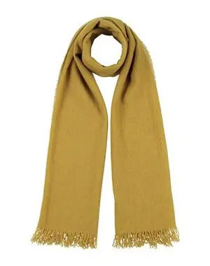 Fabiana Filippi Scarf Mustard Virgin Wool, Silk, Cashmere, Ecobrass - Yellow
