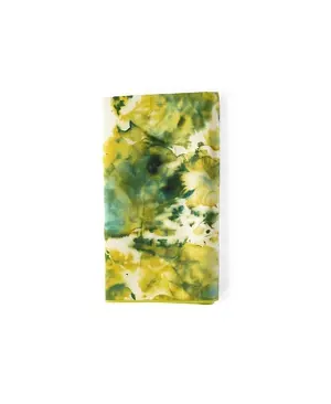 GOLDIE HOME Table Napkin, Set Of 4 - Green Marble Green Trim