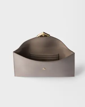 Prada Saffiano Leather Envelope Clutch