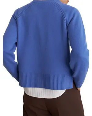 HOBBS LONDON Morgan Wool Blend Sweater - Thistle Blue