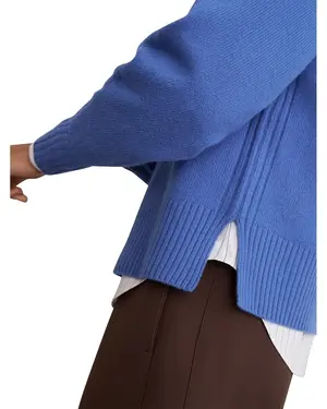 HOBBS LONDON Morgan Wool Blend Sweater - Thistle Blue