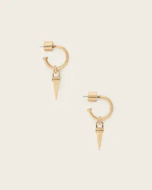 ALLSAINTS Laio Spike Earrings - Warm Brass