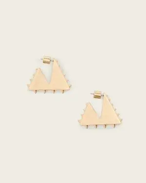 ALLSAINTS Mae Spike Earrings - Warm Brass