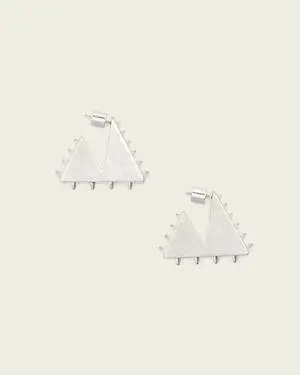 ALLSAINTS Mae Spike Earrings - Warm Silver