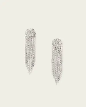 ALLSAINTS April Tasseled Chandelier Earrings - Silver
