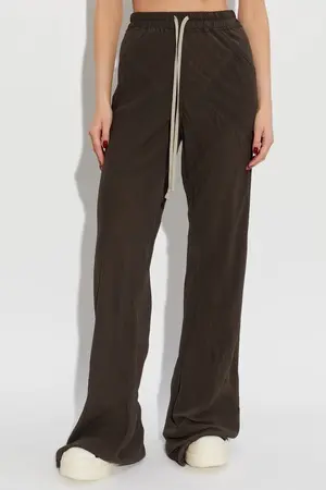 Rick Owens Loose-fit Silk Trousers - Brown