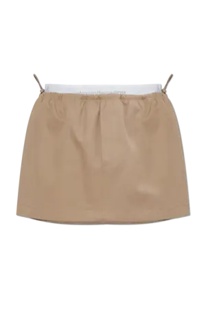 Alexander Wang Logo Skirt - Beige
