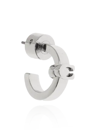 COACH Brass Hoop Earrings