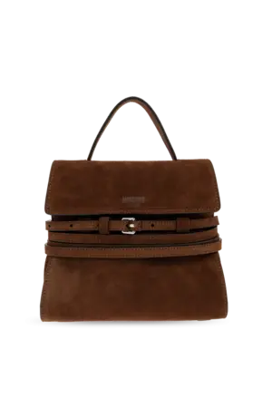Moschino Suede Handbag - Brown