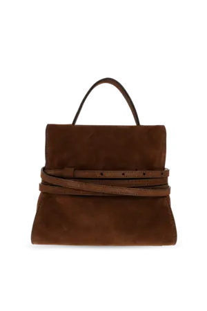Moschino Suede Handbag - Brown