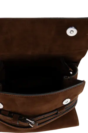 Moschino Suede Handbag - Brown