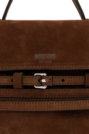 Moschino Suede Handbag - Brown