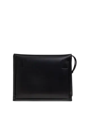 JIL SANDER Tangle Flat Medium Shoulder Bag - Black