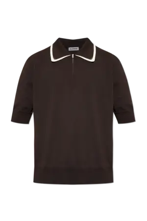 JIL SANDER Cotton Polo - Brown