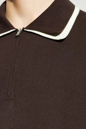 JIL SANDER Cotton Polo - Brown