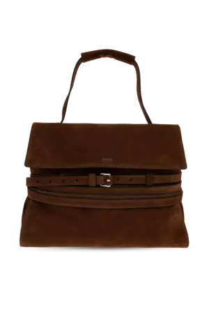 Moschino Suede Handbag - Brown