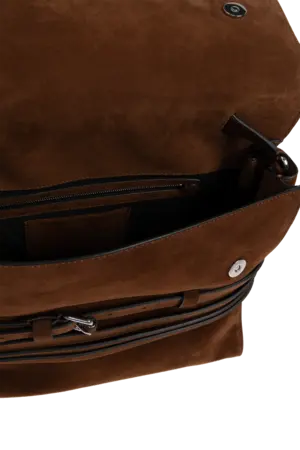 Moschino Suede Handbag - Brown