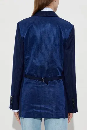 Moschino Mixed Fabric Blazer