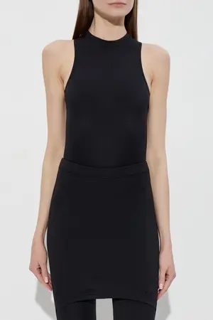Vetements Bodysuit With Embroidered Logo - Black