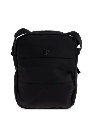 Stone Island Shoulder Bag With Logo Patch - Black