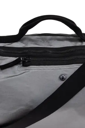 Stone Island Hand Luggage Bag With Logo Patch - Grey