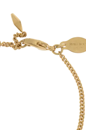 JIMMY CHOO Engraved Logo Bracelet - Gold