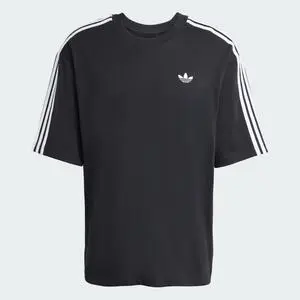Adidas Adicolor 3-stripes Oversized Tee - Black