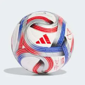 Adidas 2026 Major League Soccer Mini Ball - White / Hi-res Blue / Red / Iron Metallic