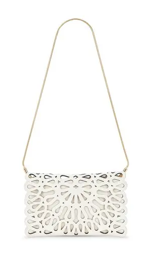 Simkhai Mccall Laser Cut Clutch - Cream