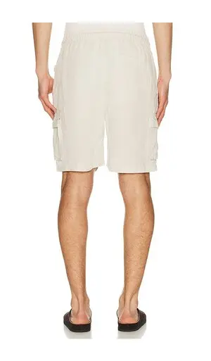 Onia Air Linen Pull-on Cargo Shorts - Stone