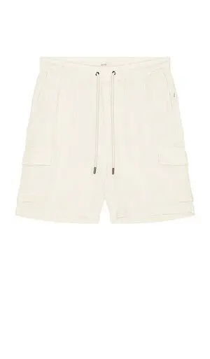 Onia Air Linen Pull-on Cargo Shorts - Stone