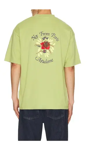 DRÃ´LE DE MONSIEUR Dr&ocirc;le De Monsieur T-shirt Slogan Rose In Green