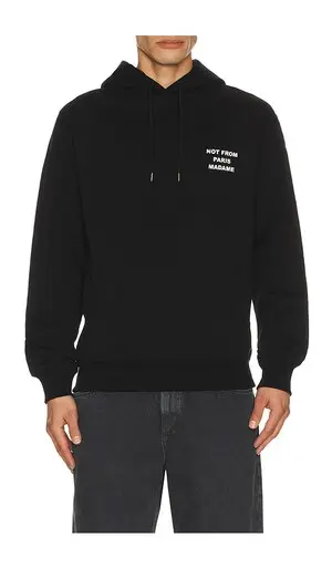 DRÃ´LE DE MONSIEUR Drôle De Monsieur "le Hoodie Slogan" Cotton Hoodie