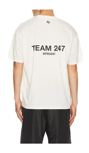 247 BY REPRESENT Team Oversized Tee In White