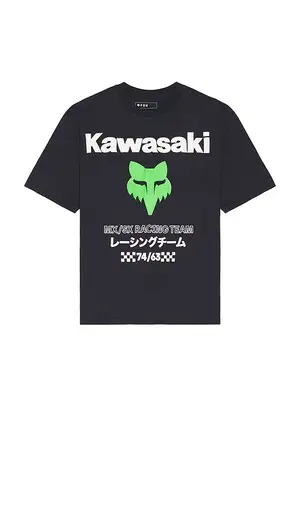 FOX RACING X Kawasaki Midweight Tee In Navy