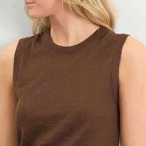 NOTHING WRITTEN Rola Linen Sleeveless Top