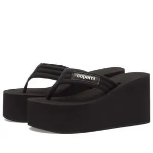 Coperni Wedge Platform Sandals - Black
